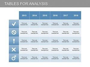 Database Tables PowerPoint diagram