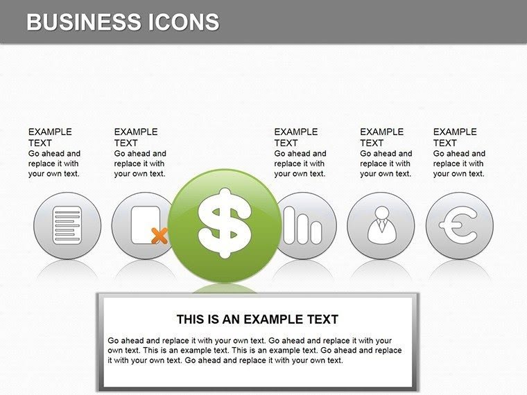 Finance Icons PowerPoint Diagrams: Download PPTX