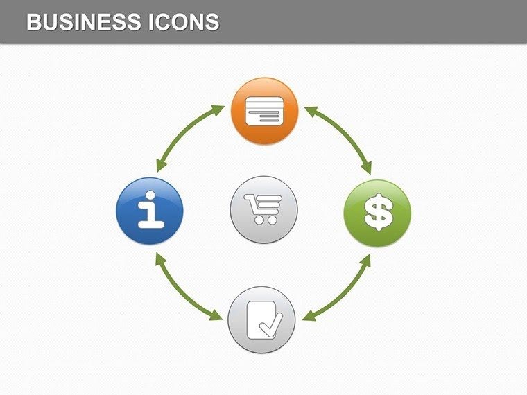 Finance Icons PowerPoint Diagrams: Download PPTX