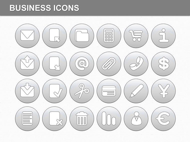 Finance Icons PowerPoint Diagrams: Download PPTX
