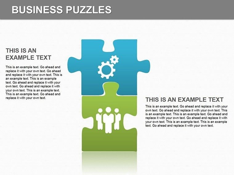 Puzzle Work PowerPoint diagrams