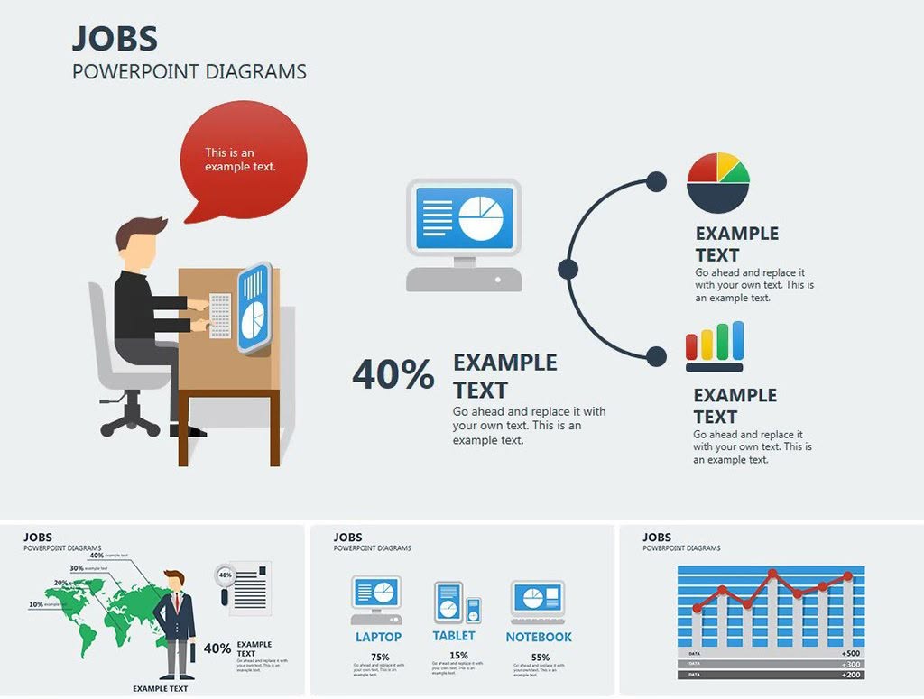 Jobs PowerPoint diagrams | ImagineLayout.com