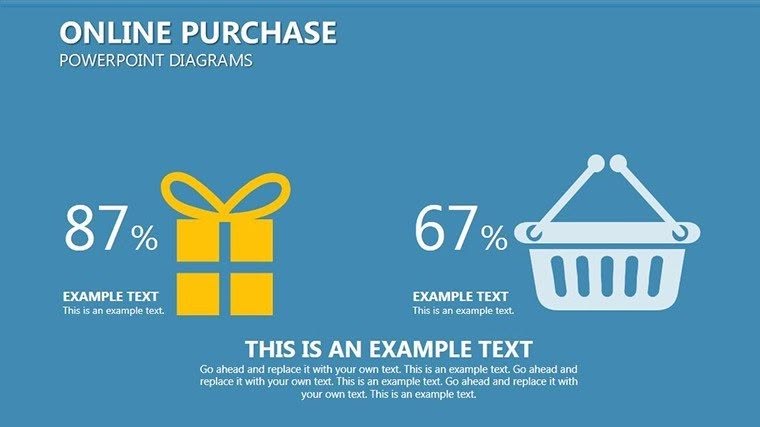 Online Shopping PowerPoint Diagrams | Professional Template