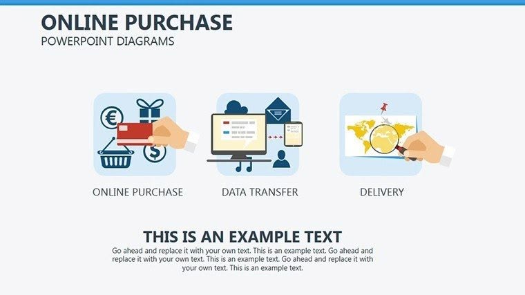 Online Shopping PowerPoint Diagrams | Professional Template