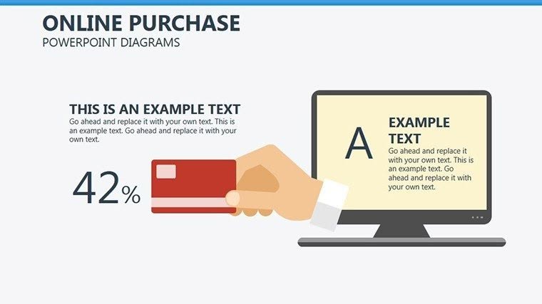 Online Shopping PowerPoint Diagrams | Professional Template