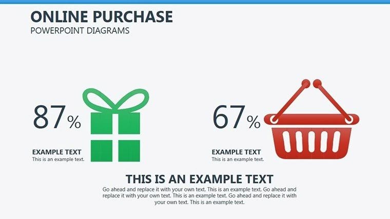 Online Shopping PowerPoint Diagrams | Professional Template