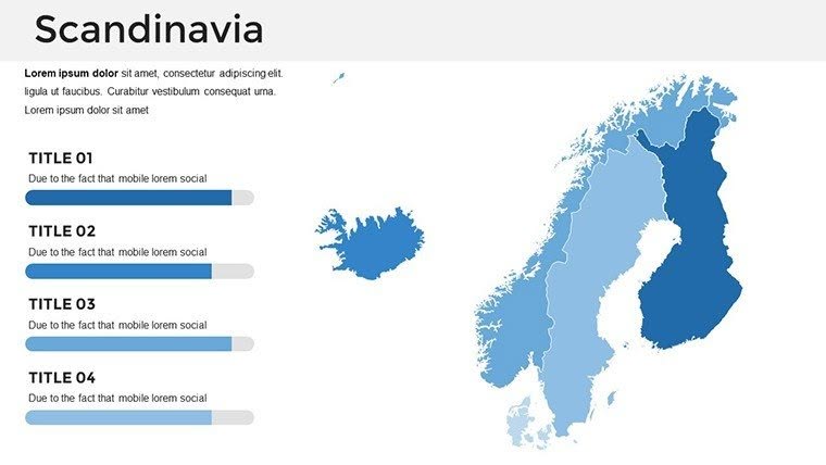 Scandinavia PowerPoint Maps Template for Presentation