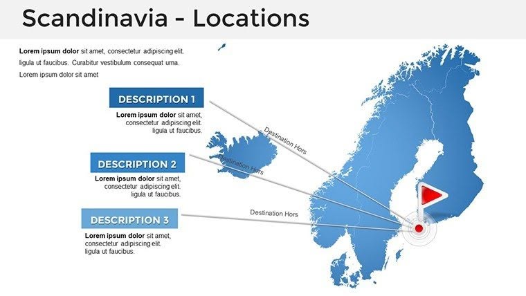 Scandinavia PowerPoint Maps Template for Presentation