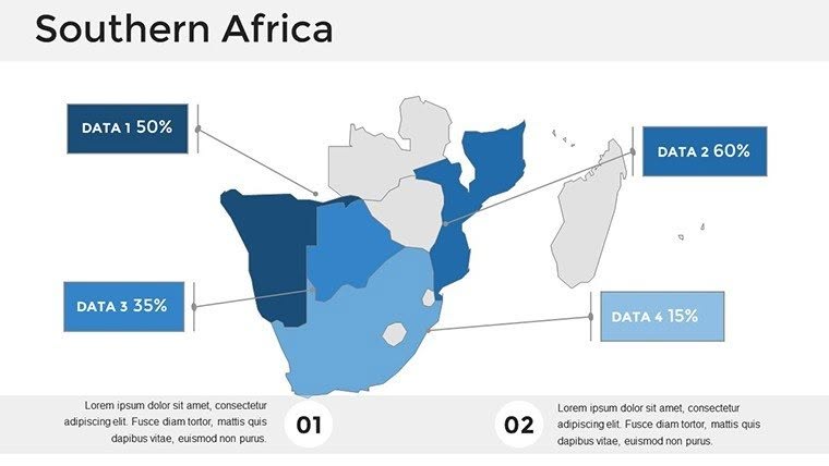 South Africa PowerPoint Maps Template for Presentation