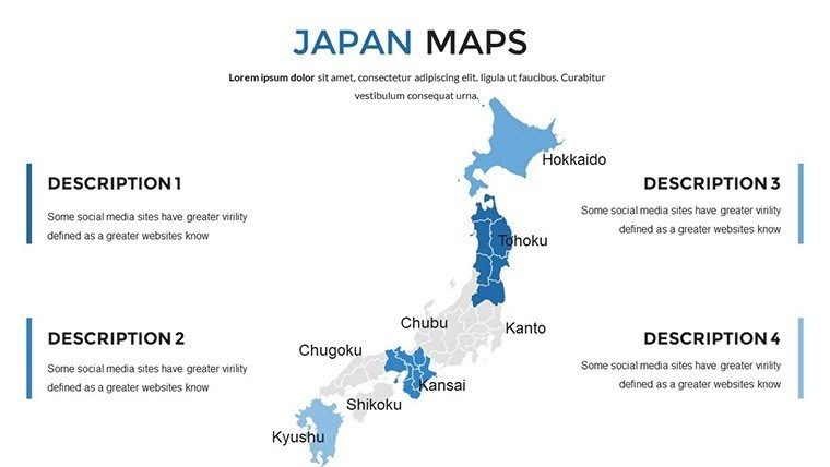 Japan PowerPoint Maps: Download PPT