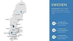 Swedish PowerPoint Maps Presentation Template: Download PPT