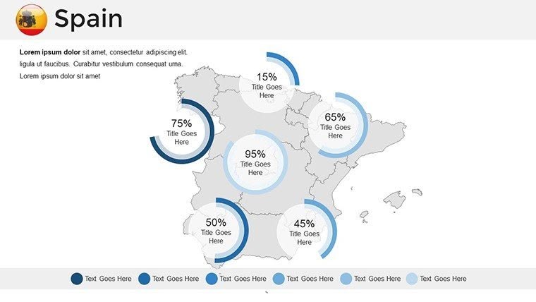 Spain PowerPoint Maps Template for Presentation