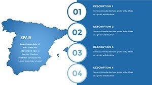 Spain PowerPoint Maps Template for Presentation