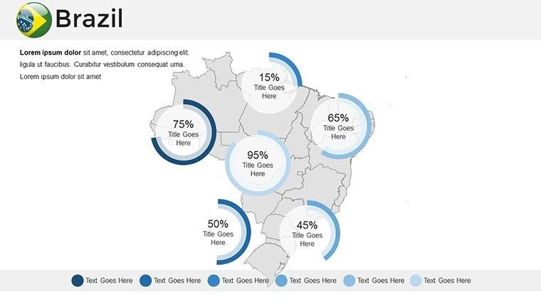Brazil PowerPoint Maps Template for Presentation