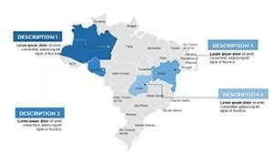 Brazil PowerPoint Maps Template for Presentation
