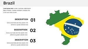 Brazil PowerPoint Maps Template for Presentation