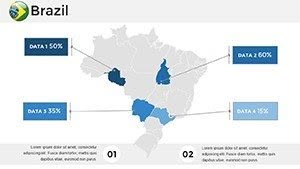 Brazil PowerPoint Maps Template for Presentation