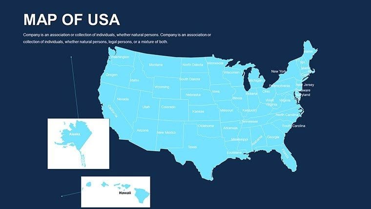 Editable USA Maps for PowerPoint Presentation: Download PPT