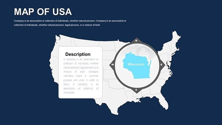 Editable USA Maps for PowerPoint Presentation: Download PPT