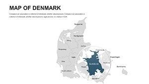 Editable Denmark PowerPoint Maps Template - Download Now
