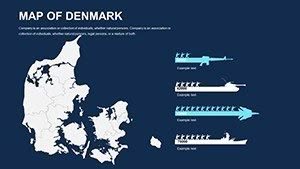 Editable Denmark PowerPoint Maps Template - Download Now