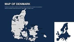Editable Denmark PowerPoint Maps Template - Download Now