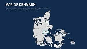 Editable Denmark PowerPoint Maps Template - Download Now