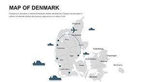 Editable Denmark PowerPoint Maps Template - Download Now