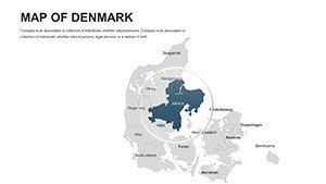 Editable Denmark PowerPoint Maps Template - Download Now