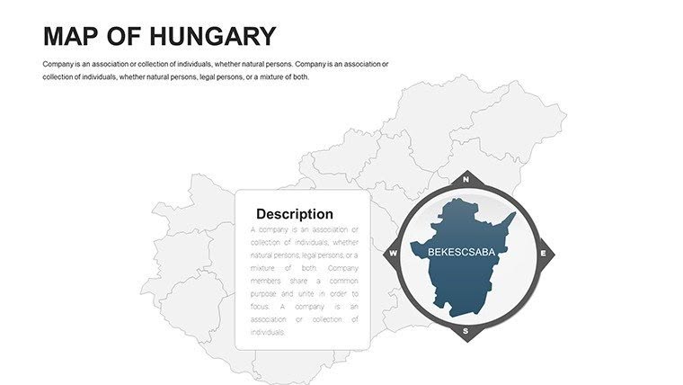Download Editable Hungary PowerPoint Maps Template for Presentation