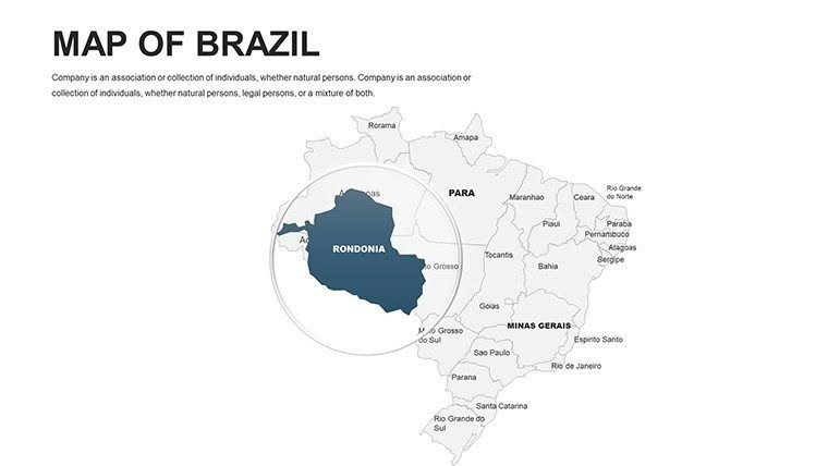 Brazil Editable PowerPoint Maps Template: Download PPT