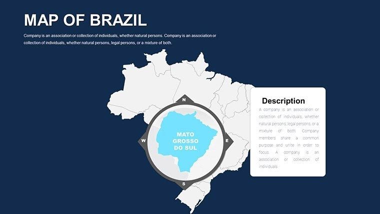 Brazil Editable PowerPoint Maps Template: Download PPT