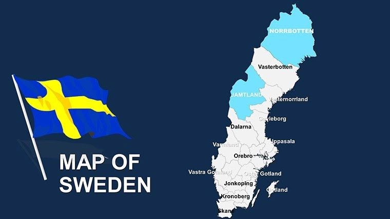 Sweden PowerPoint Maps Presentation Template