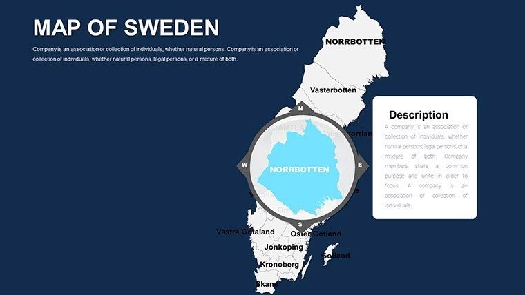 Sweden PowerPoint Maps Presentation Template