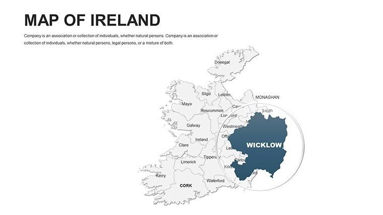 Editable Ireland PowerPoint maps | ImagineLayout.com