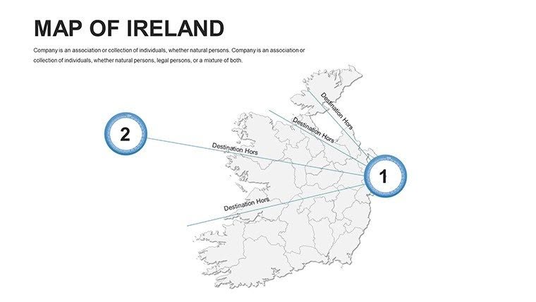 Editable Ireland PowerPoint maps | ImagineLayout.com