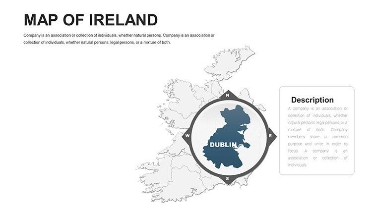 Editable Ireland PowerPoint maps | ImagineLayout.com
