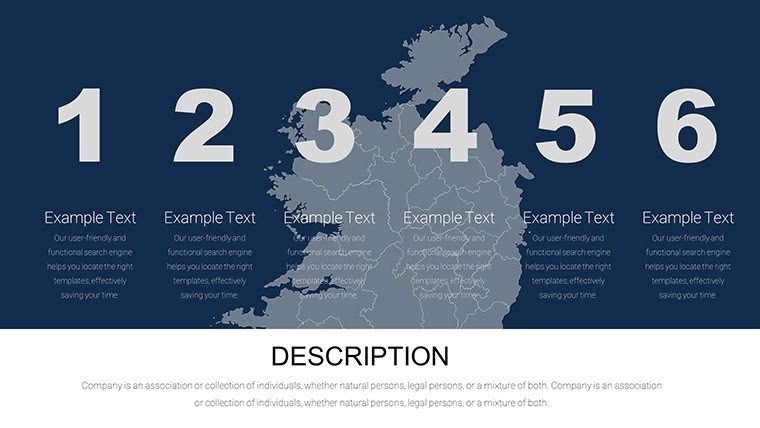 Editable Ireland PowerPoint maps | ImagineLayout.com