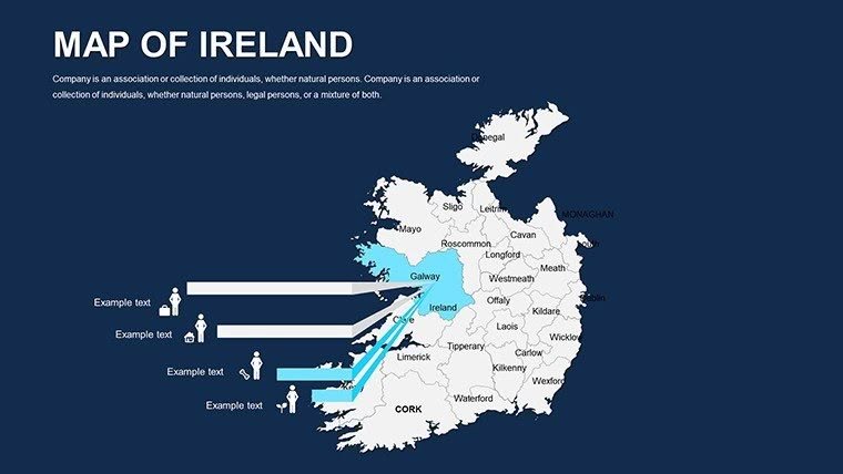 Editable Ireland PowerPoint maps | ImagineLayout.com