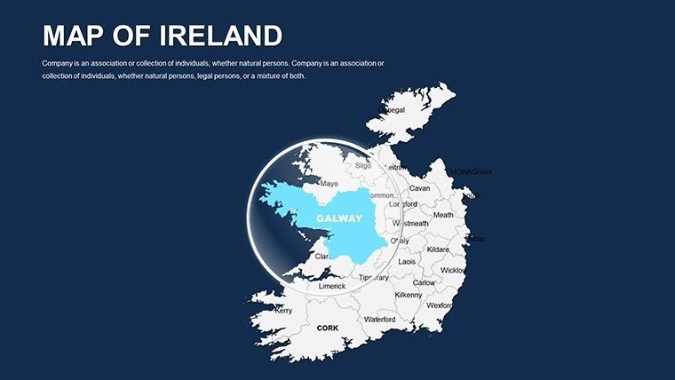 Editable Ireland PowerPoint maps | ImagineLayout.com