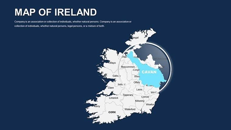 Editable Ireland PowerPoint maps | ImagineLayout.com
