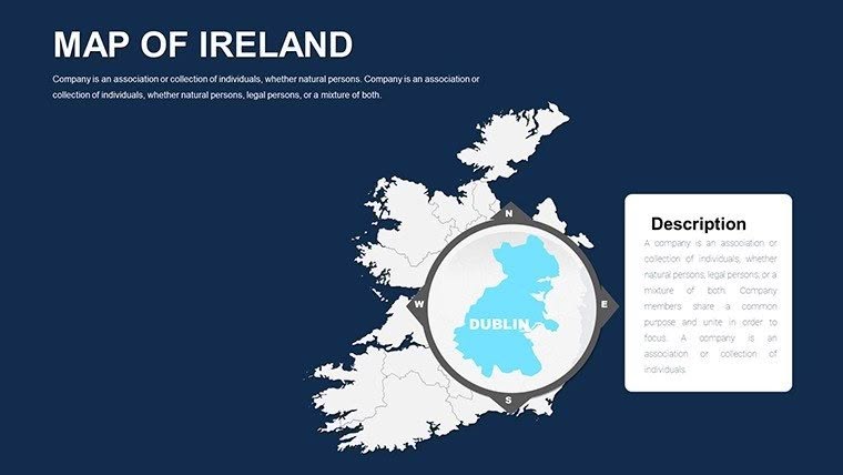 Editable Ireland PowerPoint maps | ImagineLayout.com