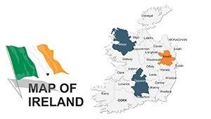 Editable Ireland PowerPoint maps | ImagineLayout.com