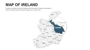 Editable Ireland PowerPoint maps | ImagineLayout.com
