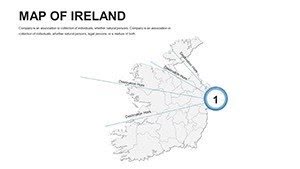 Editable Ireland PowerPoint maps | ImagineLayout.com