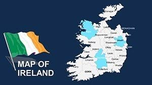 Editable Ireland PowerPoint maps | ImagineLayout.com