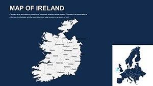 Editable Ireland PowerPoint maps | ImagineLayout.com