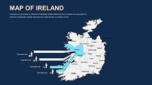 Editable Ireland PowerPoint maps | ImagineLayout.com