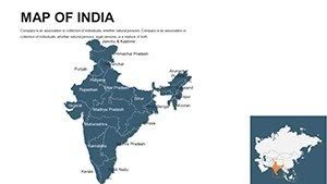 Customizable India PowerPoint Maps: Download PPT