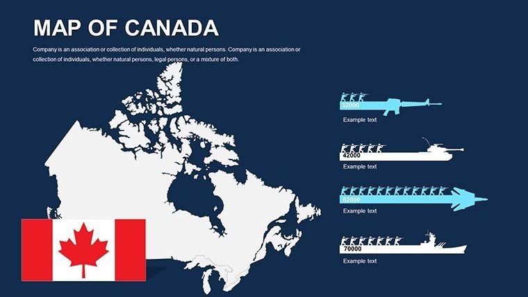 Editable Canada PowerPoint Maps Template for Presentation
